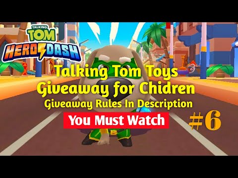 NEW TALKING TOM HERO DASH GAMEPLAY#6- SUPER BEN - ( Android / ios Gameplay ) giveaway for Children