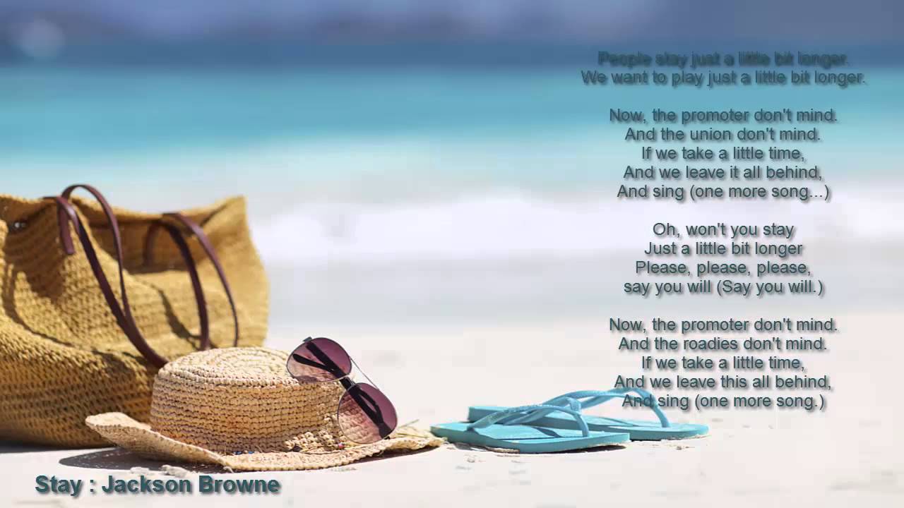 Stay : Jackson Browne - YouTube