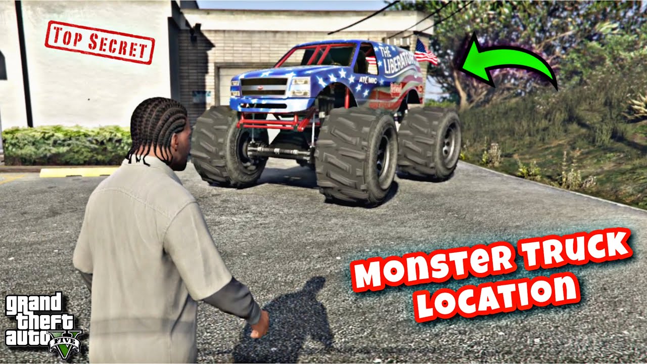 GTA 5 Secret Monster Truck location | GTA V Hidden Vehicles Location ...