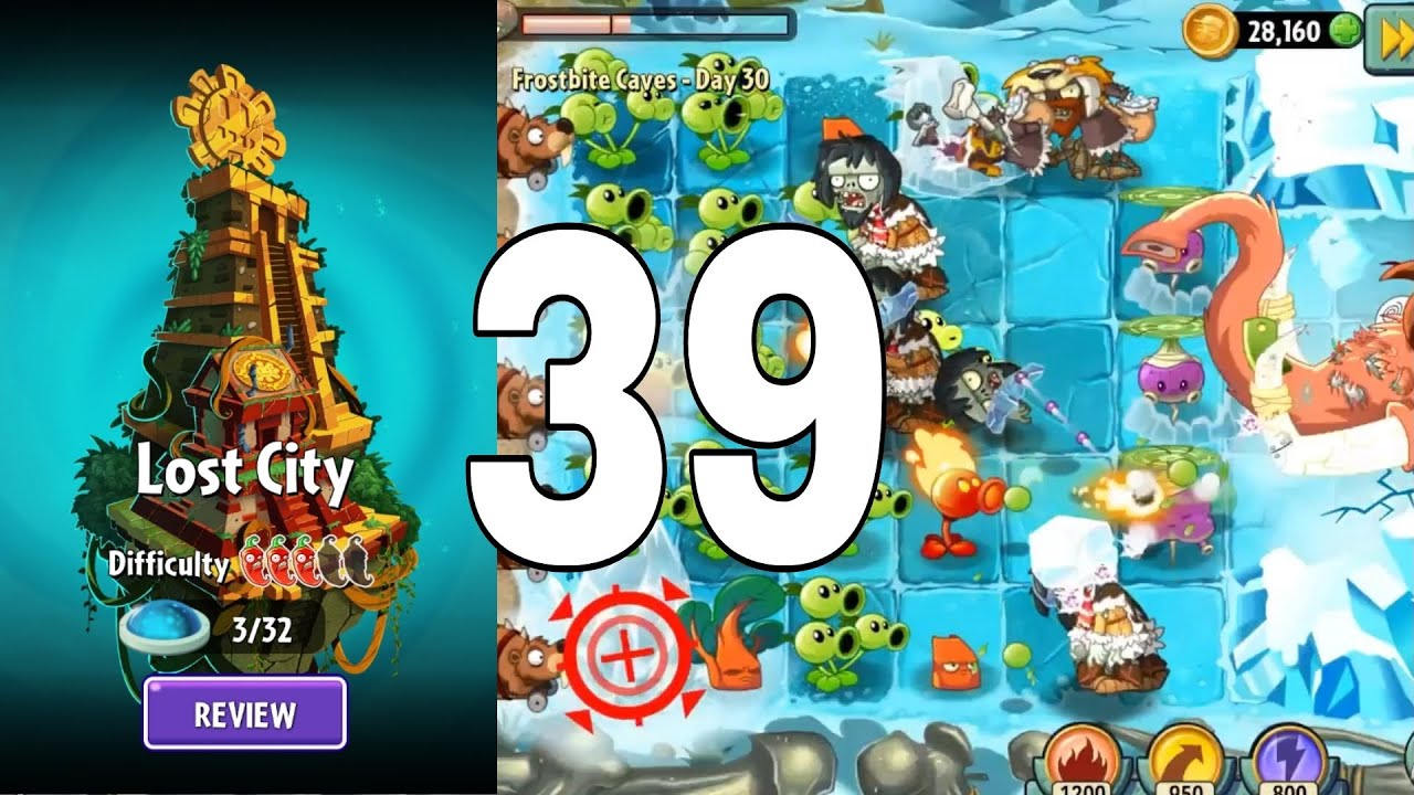 PVZ gameplay, videogame 39, walkthrough, easy game - YouTube