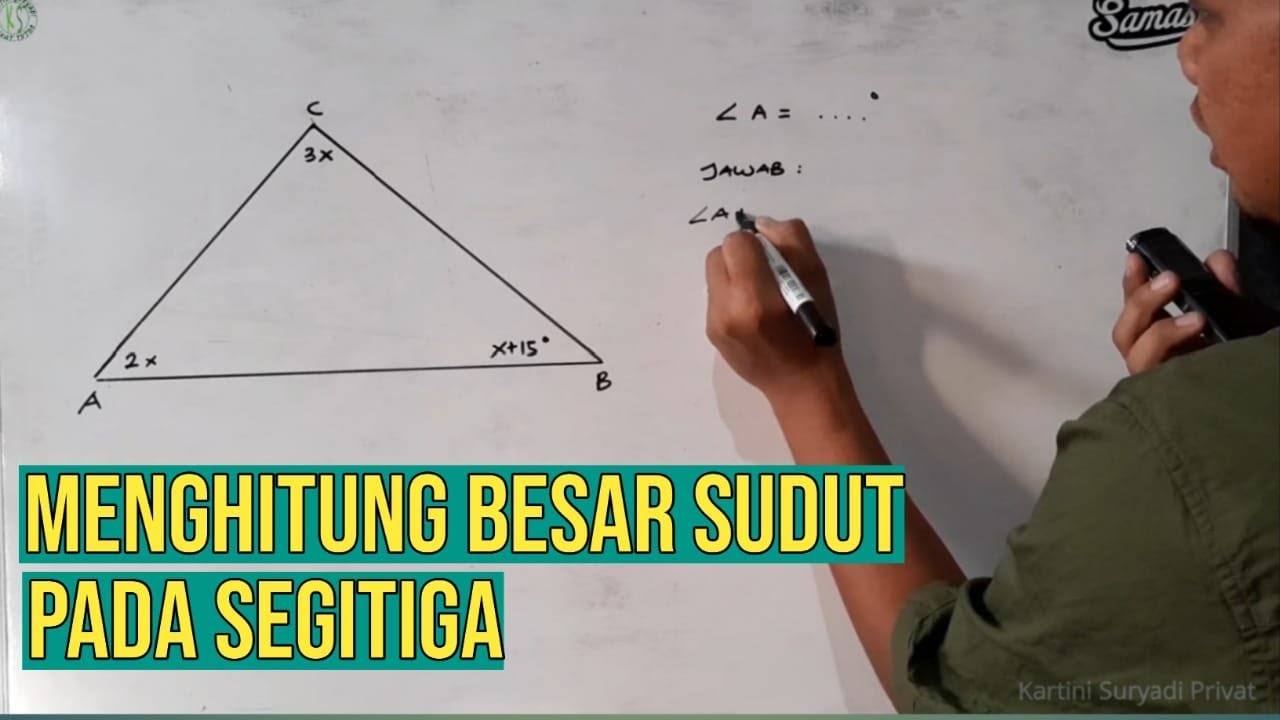 Cara Mudah Menghitung Besar Sudut Pada Segitiga - YouTube