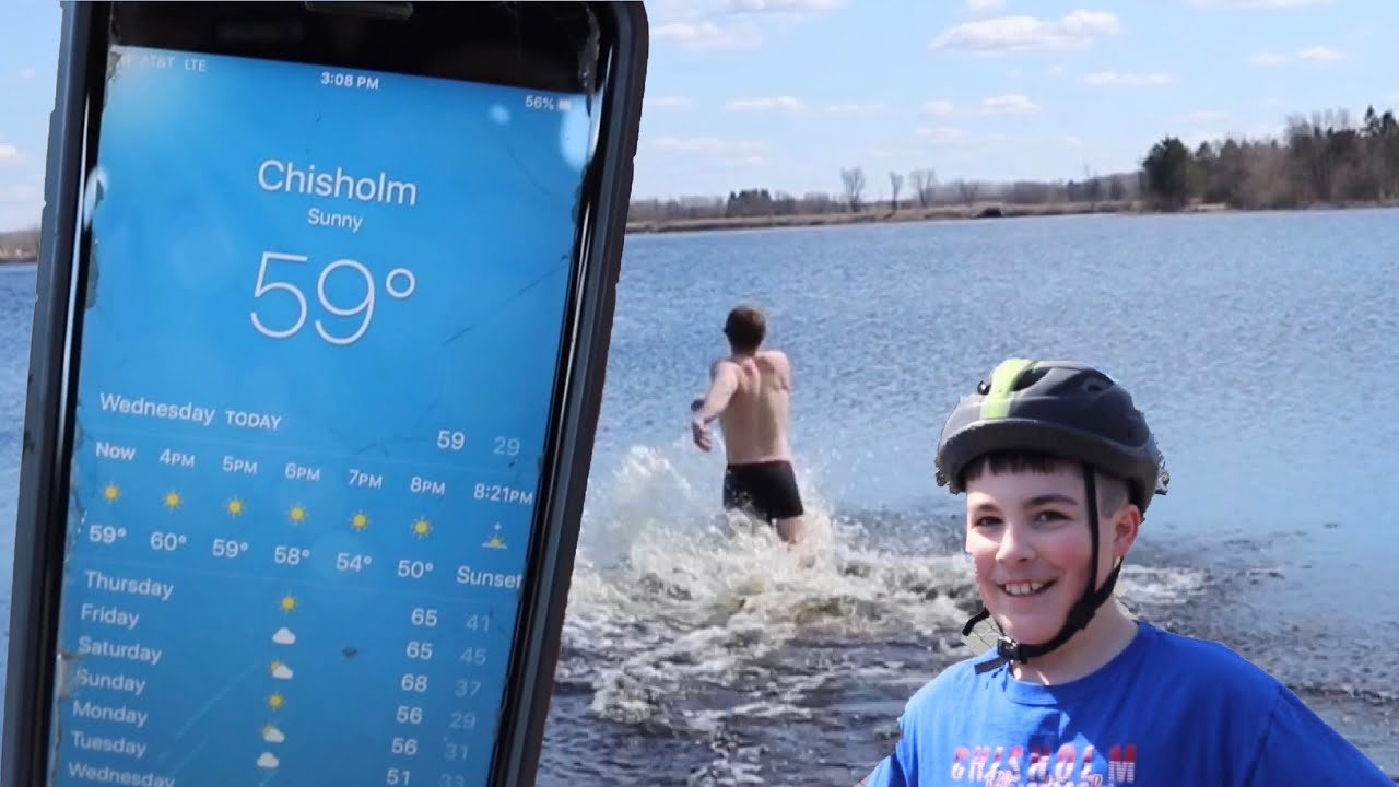 Jumping in Freezing Cold Lake! - YouTube