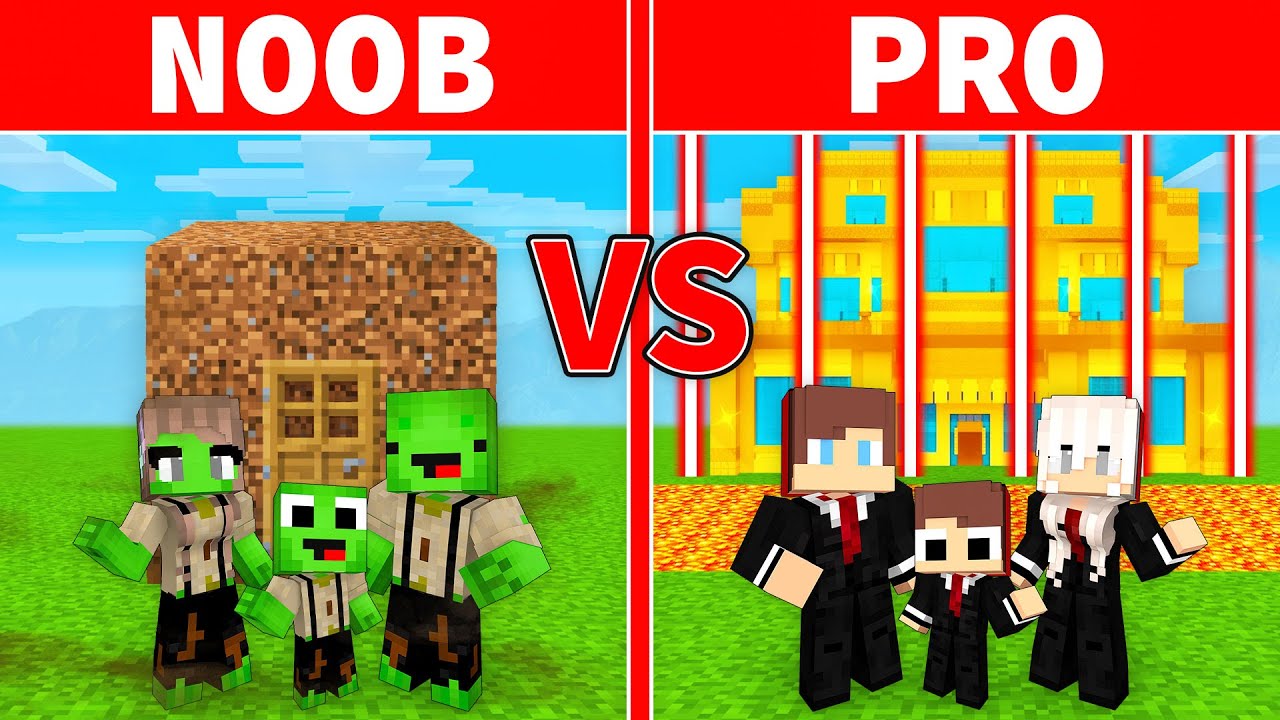 Mikey and JJ - NOOB vs PRO : FAMILY Battle in Minecraft (Maizen) - YouTube