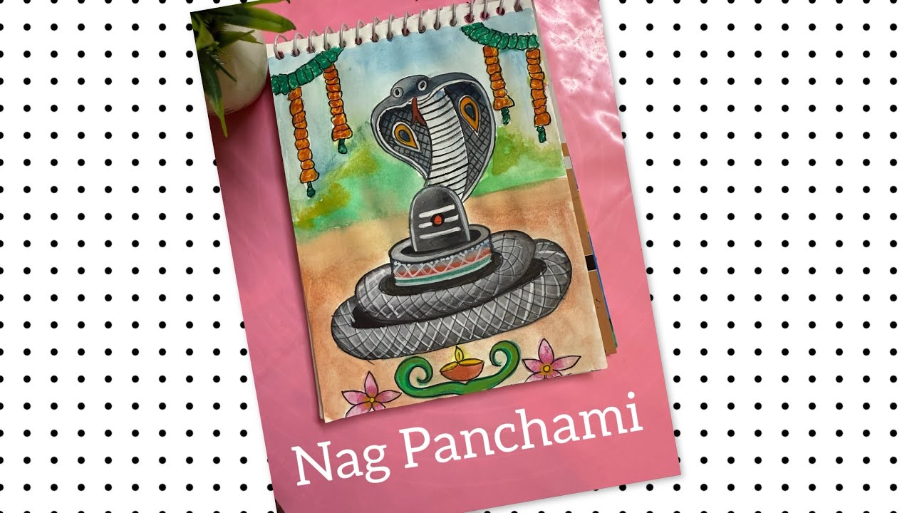 Nag panchami poster drawing | nagara panchami| shiva | snake | drawing ...