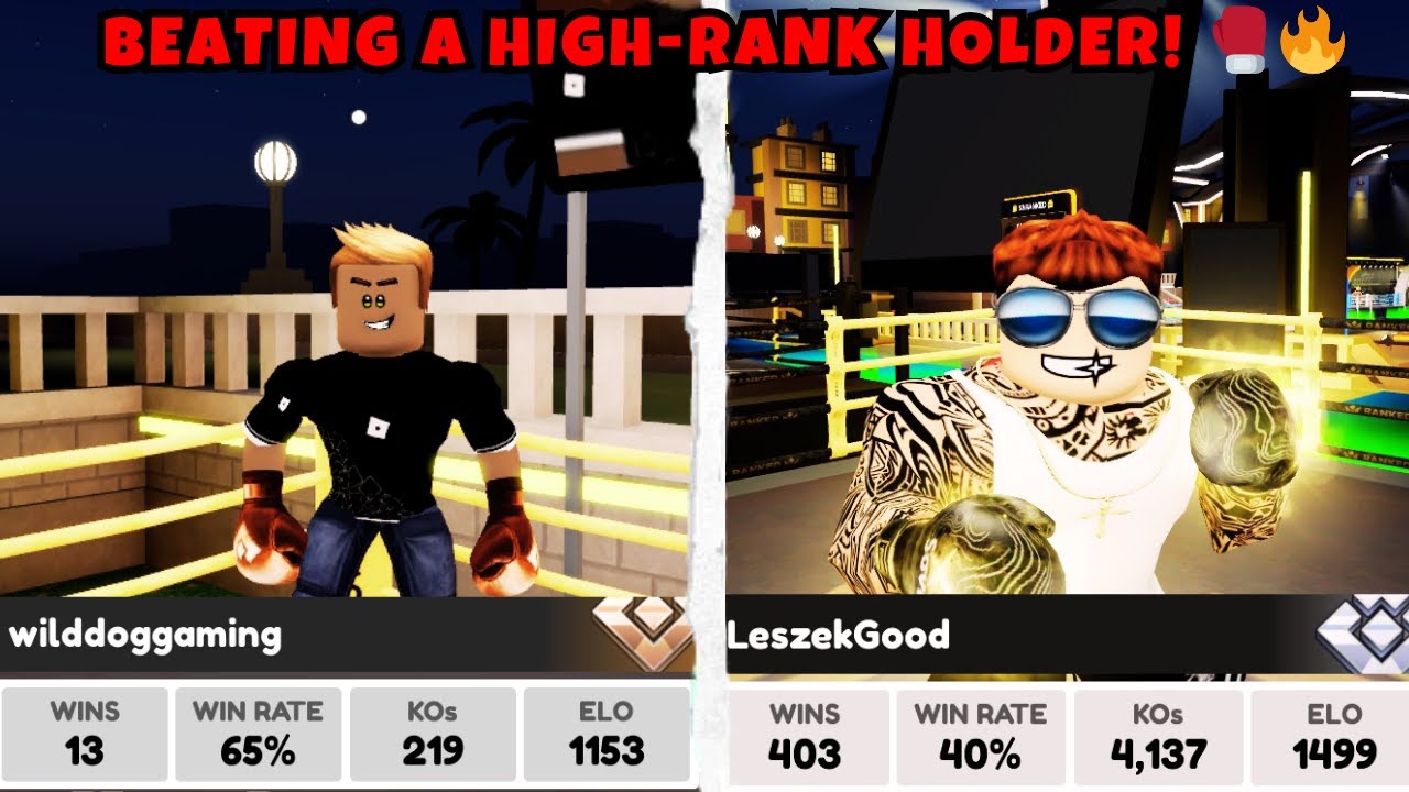 Defeating a High-Rank Holder in Roblox Boxing Beta! Ultimate Showdown 🔥 ...