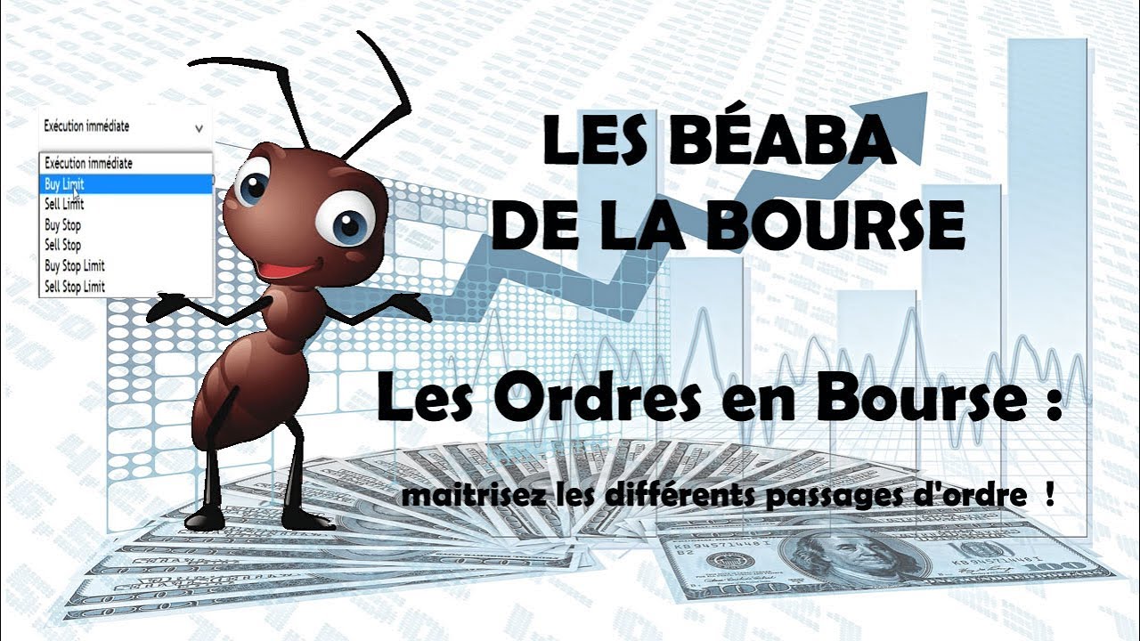Le types d'ordres: Au marché - A cours limité- Stop- Stop limit - YouTube