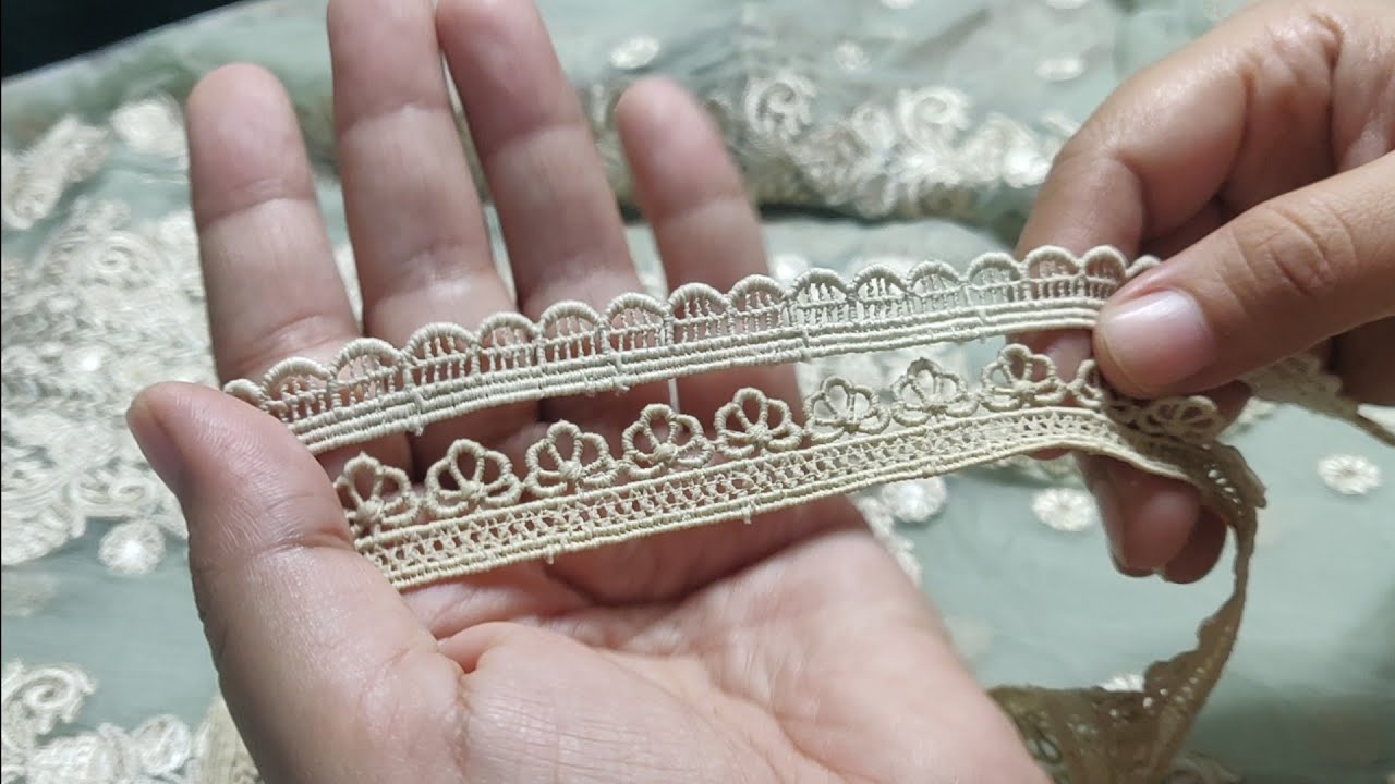 pure shafoon dress preparations || laces fabric Selection #fun - YouTube