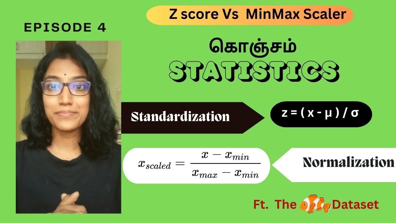 Statistics for Data Science [Ep - 4]-Normalization & Standardization | Z Score MinMax Scaler ...