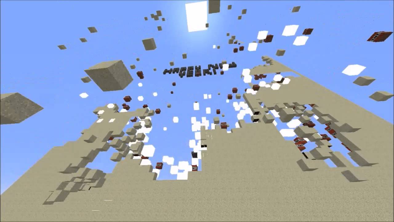 Epic TNT Explosion in Minecraft - Happy Near Year! 60FPS HD - YouTube