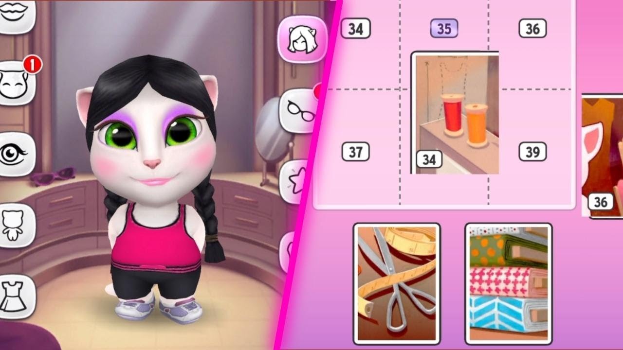 Talking Angela Hair & Stickers 😻🤍 🥰 - YouTube