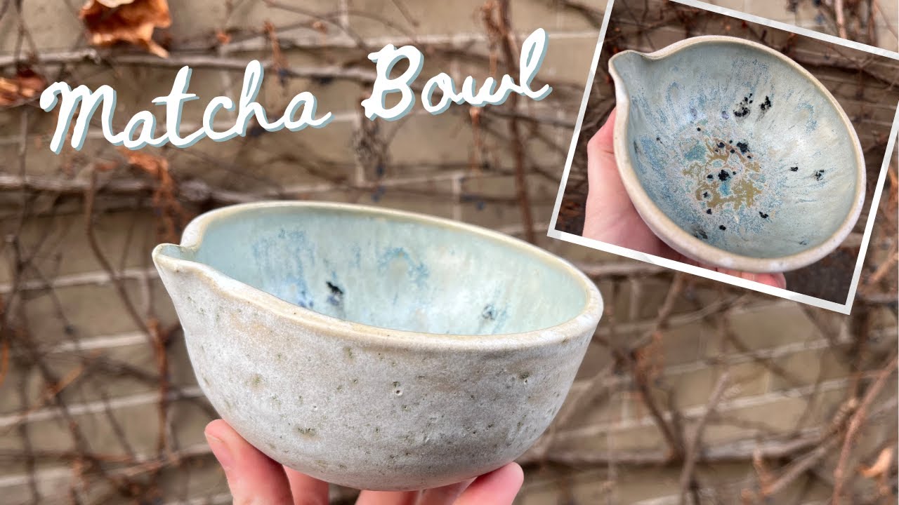 Wheel Throwing a Cute Little Matcha Bowl with Cool Glaze Interior ...