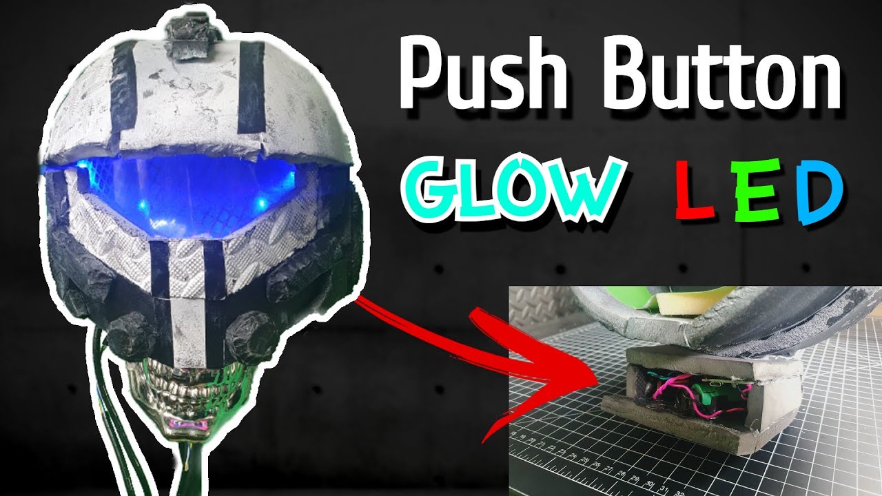 Easy Electronic DIY Button and LED for COSPLAY Helmets - YouTube