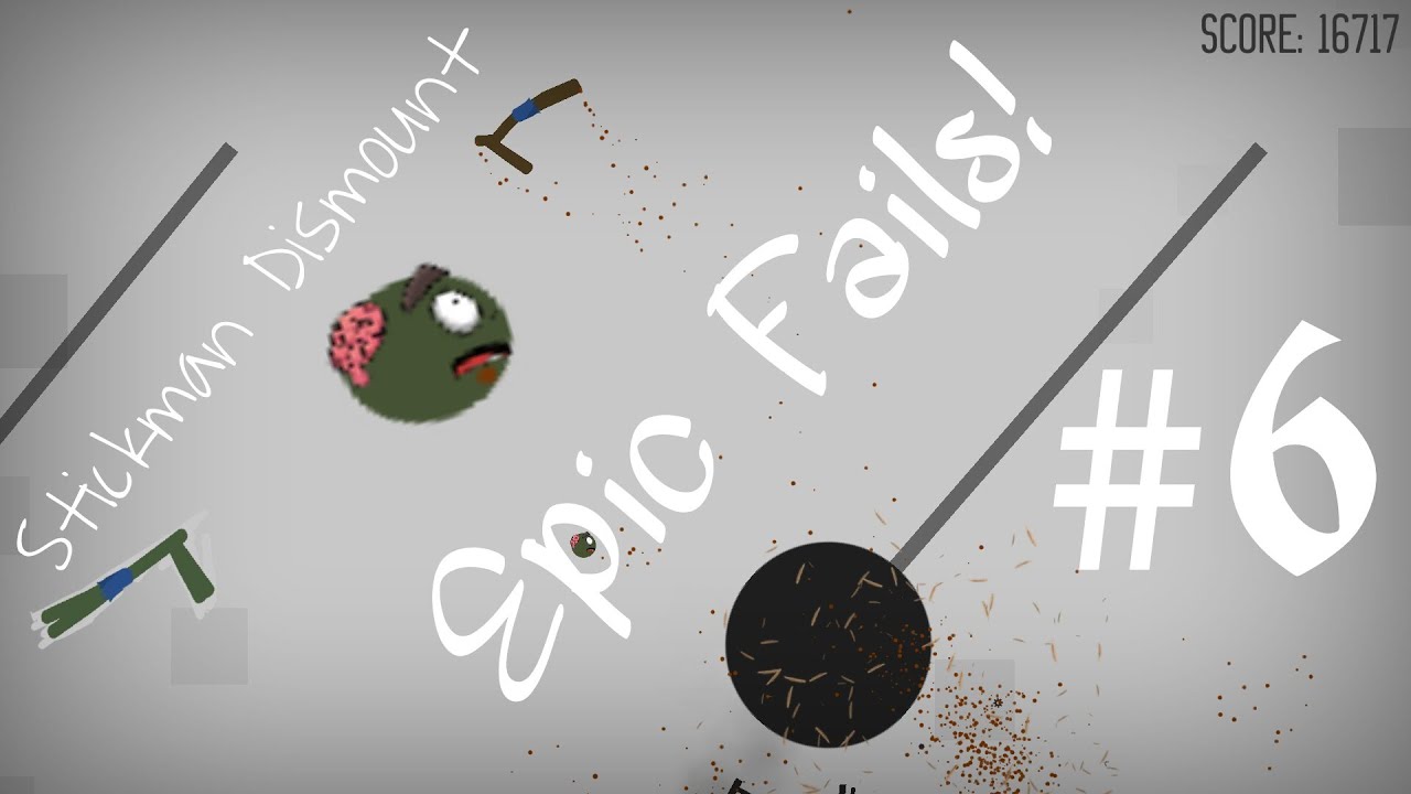 Epic Fails! Stickman Dismount💀 - #6 (Epic Launch, TNT, even more Zombie ...