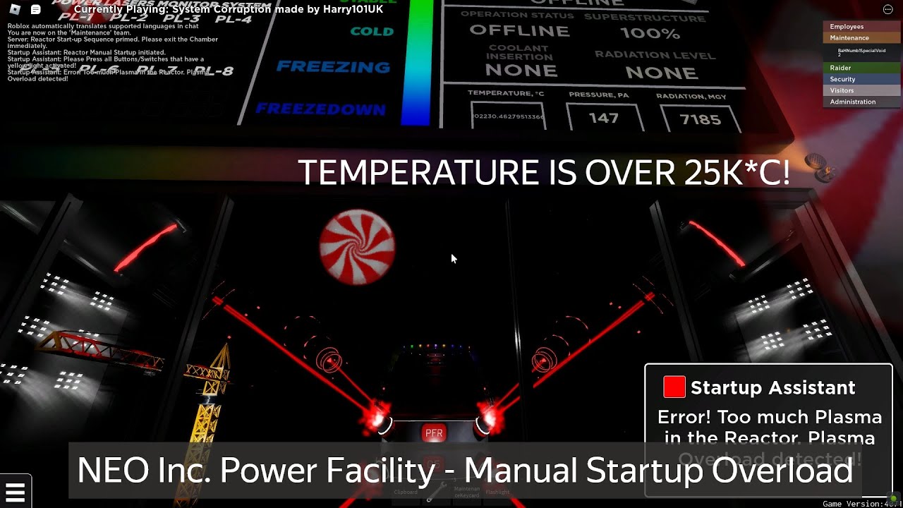 NEO Inc. Power Facility - Manual Startup Overload - YouTube