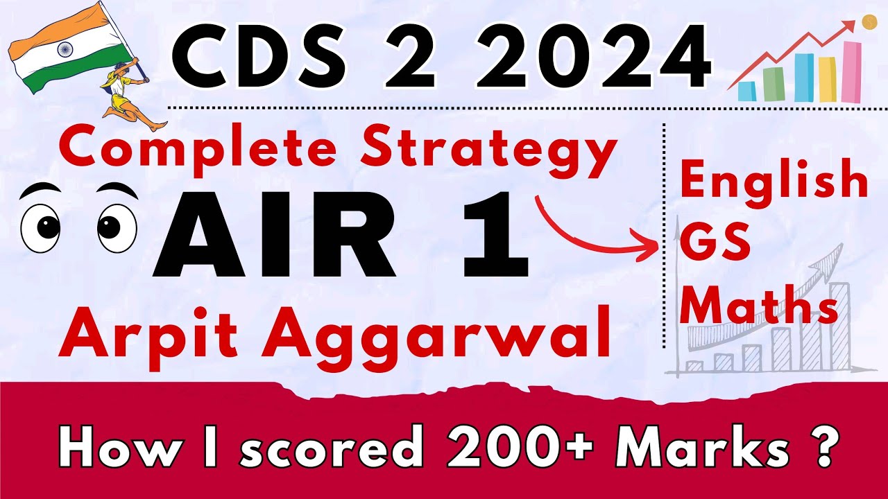 Strategy for CDS 2 2024 By Arpit Aggarwal AIR 1 - CDS 1 2023 IMA | CDS ...