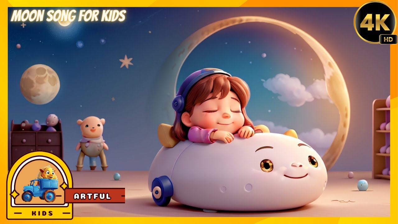 Moon Melodies 🌙 | Magical Moon Song for Kids 🎶👧👦 | Sing-Along Adventure ...