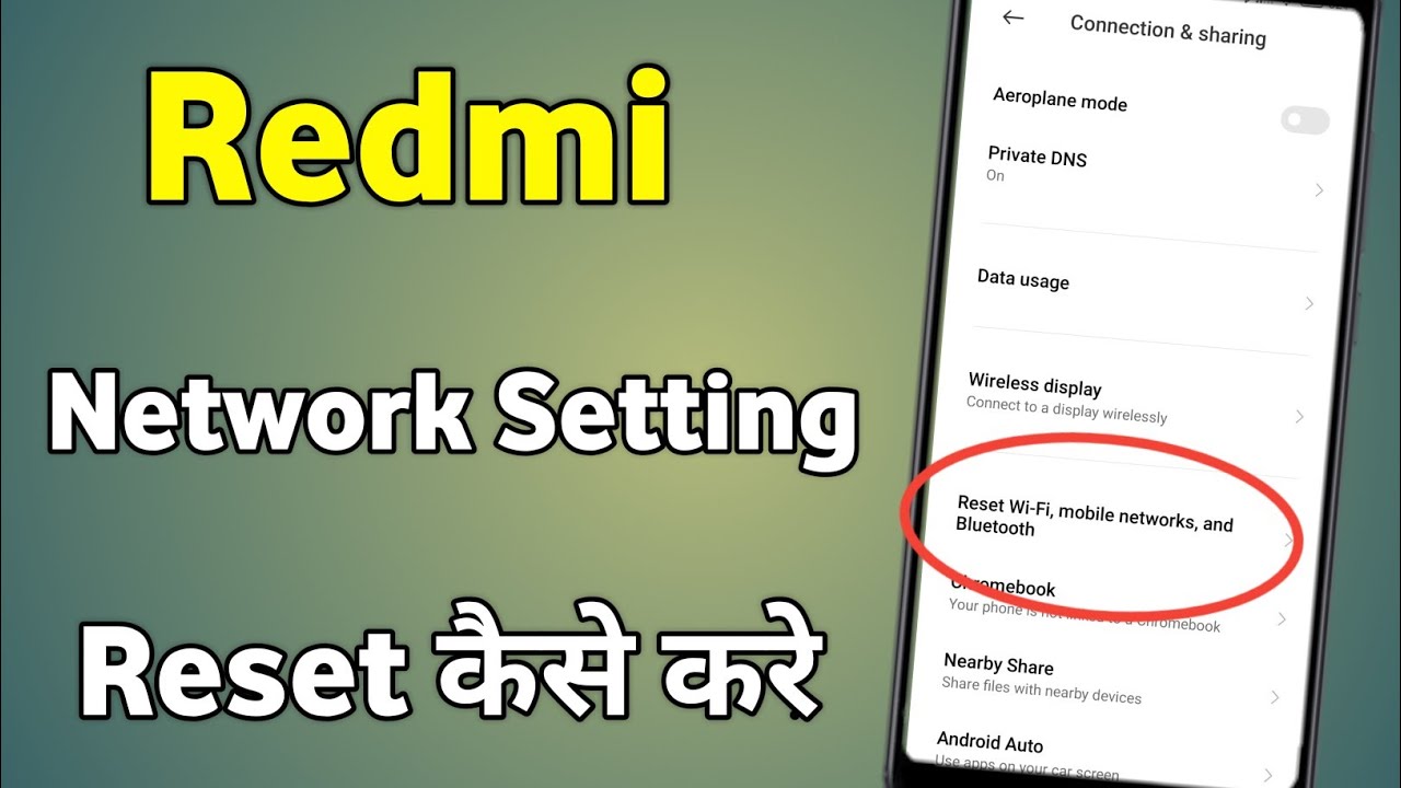 Redmi Network Setting Reset Kaise Karen How To Reset Network Settings ...