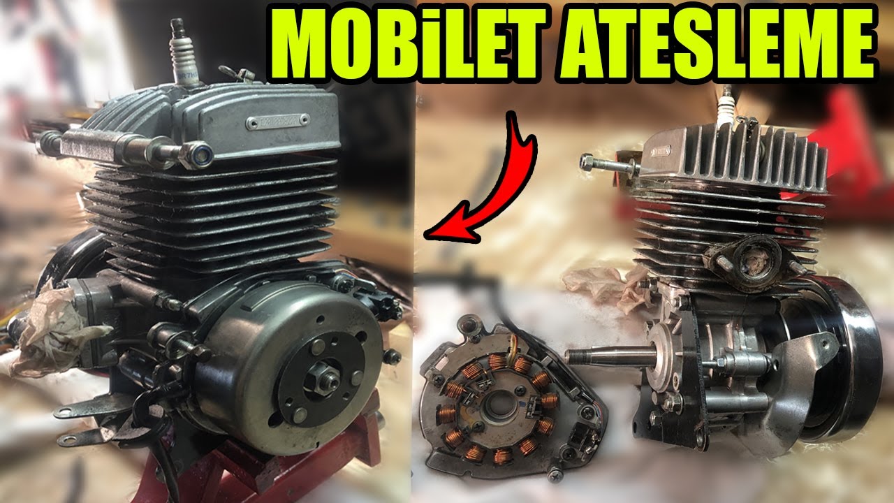 Mobilet ELEKTRONİK ATEŞLEME Montajı ! Mobilet topluyoruz - YouTube