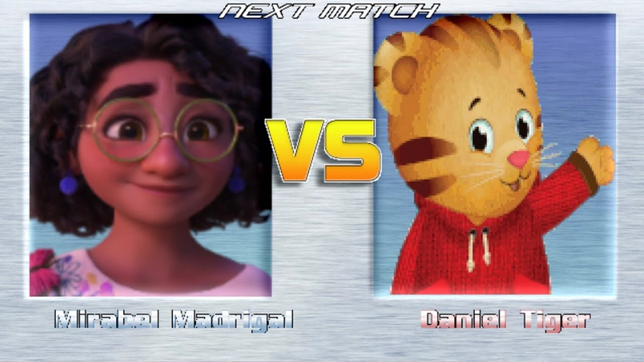 M.U.G.E.N BATTLES | Mirabel Madrigal vs Daniel Tiger | Encanto vs ...