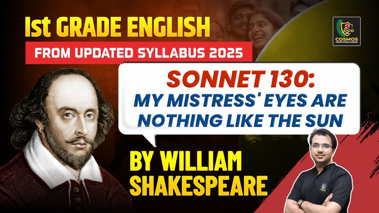 William Shakespeare | Sonnet 130 : My Mistress' Eyes are Nothing like ...