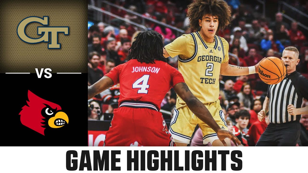 Georgia Tech vs. Louisville Game Highlights | 2023-24 ACC Men's ...