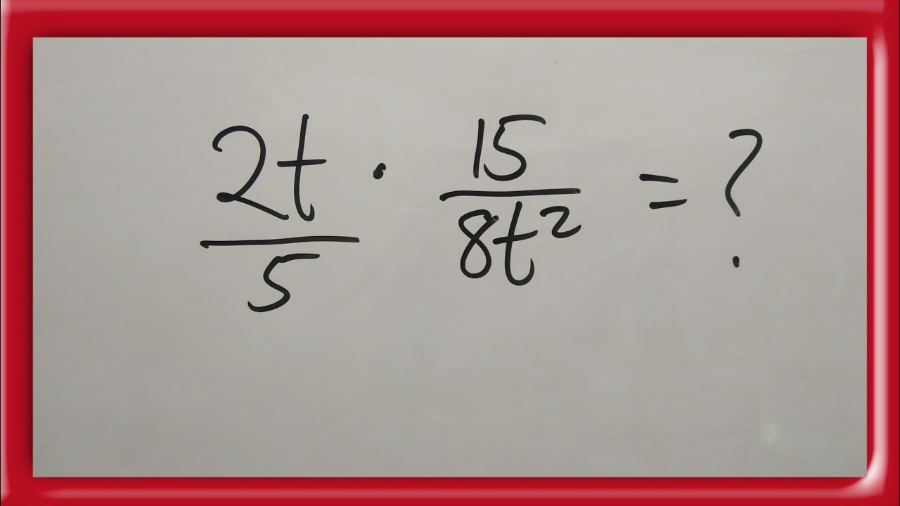 Multiplication of Dissimilar Rational Algebraic Expressions - YouTube