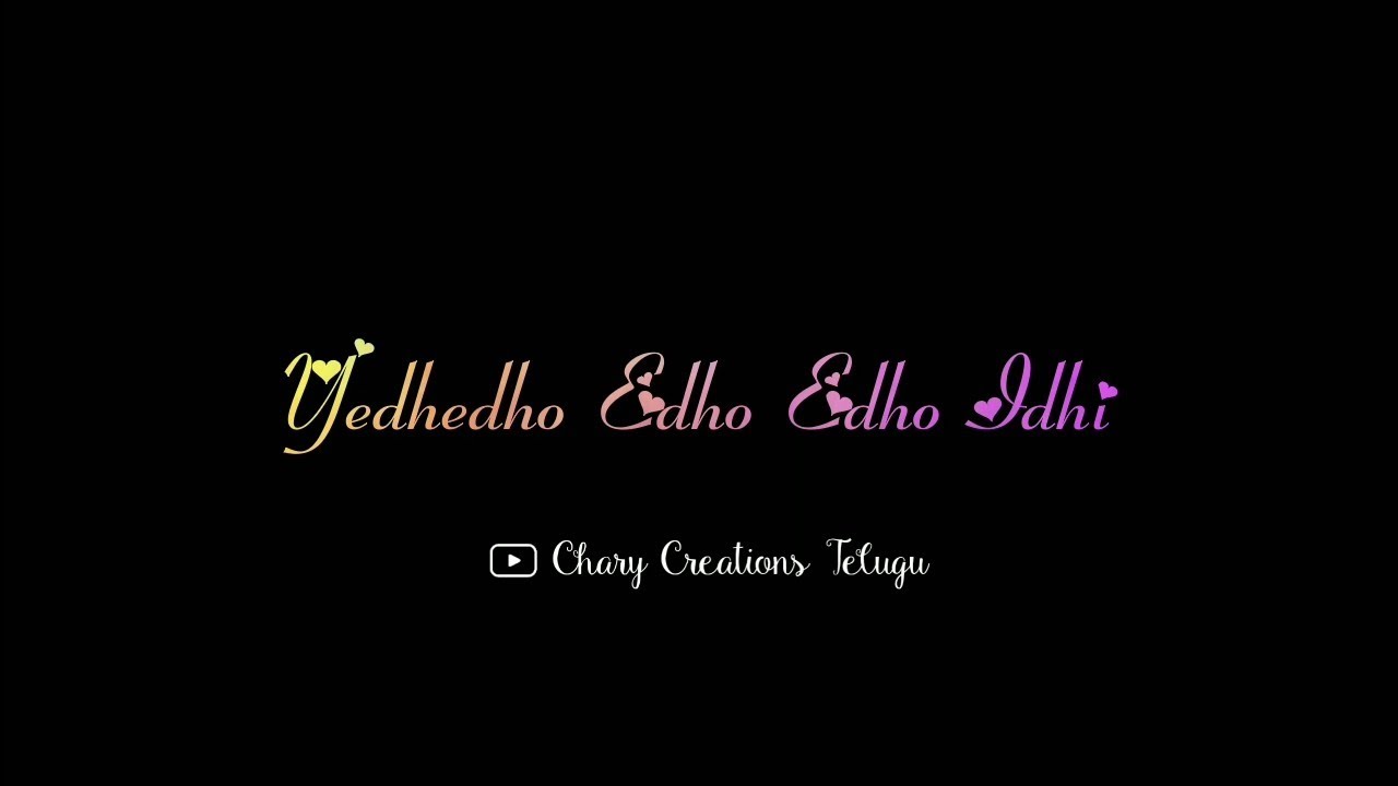 Telusa Telusa Song Black Screen Lyrics From Sarrainodu - YouTube