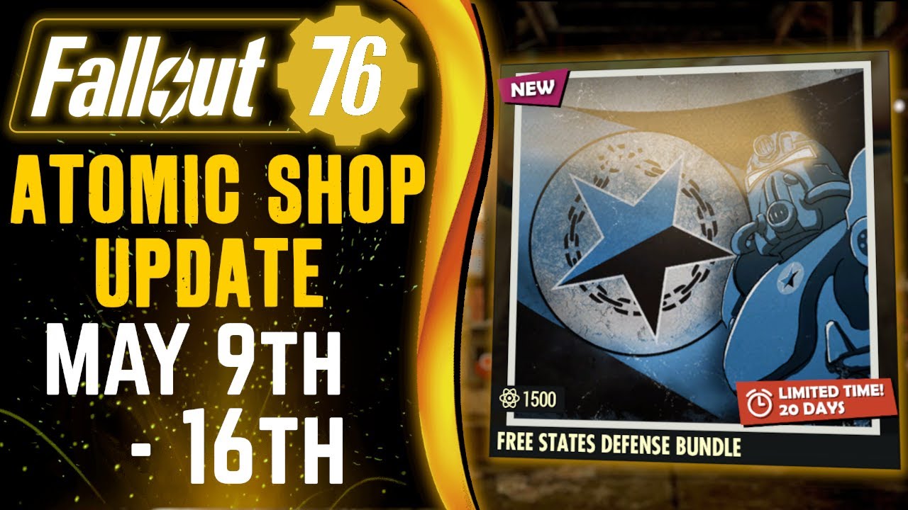 Fallout 76 - FREE STATES DEFENSE BUNDLE!! Atomic Shop Update May 9th ...