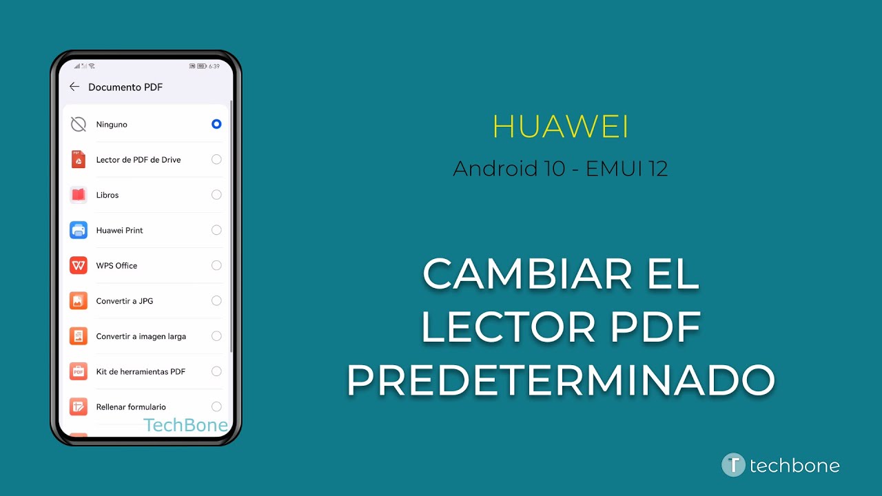Cambiar el Lector PDF Predeterminado - Huawei [Android 10 - EMUI 12 ...