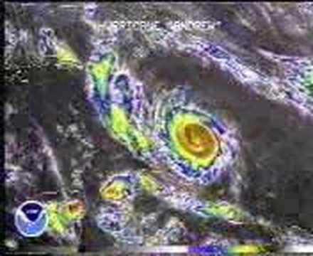 Hurricane Andrew Satellite Footage - YouTube