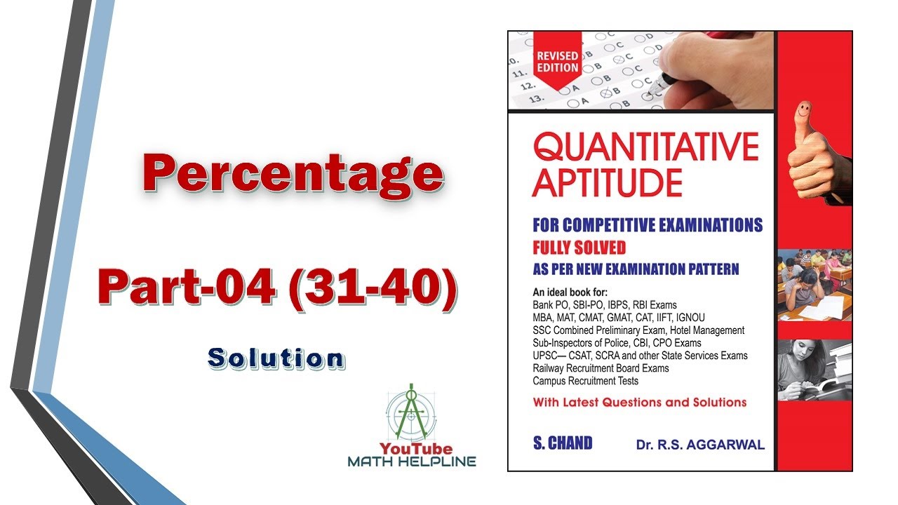 Quantitative Aptitude for Competitive Examinations by Dr. R.S. Aggarwal ...