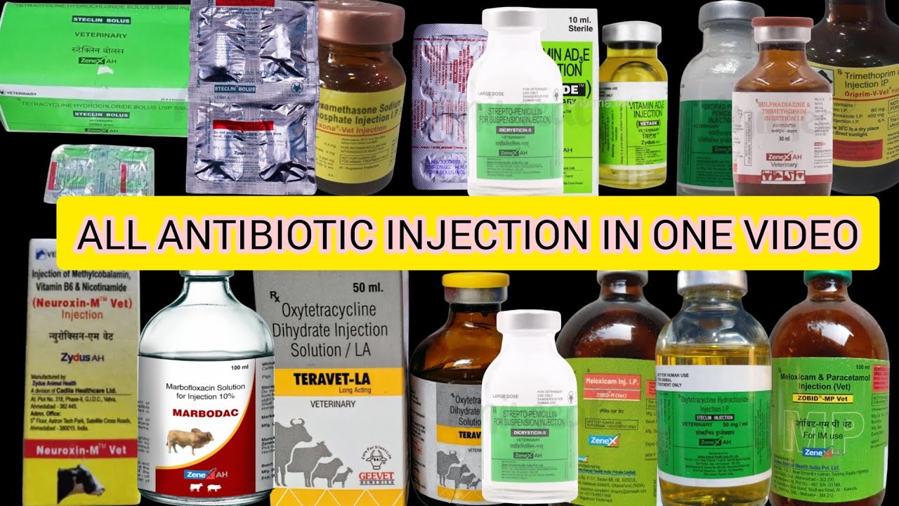All Veterinary antibiotic injection ll Veterinary medicine ll VET ...