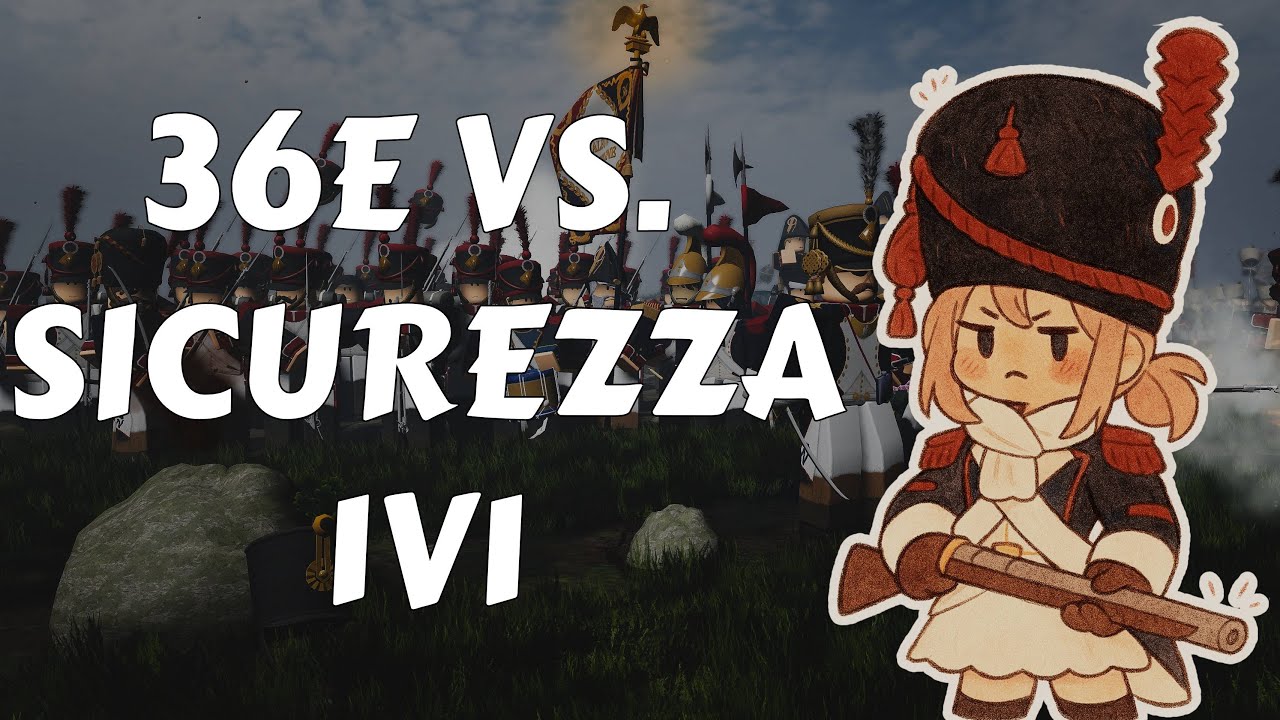 Roblox Napoleonic Wars Asia ∣ Empire Français ∣ 36e vs. Sicurezza - YouTube