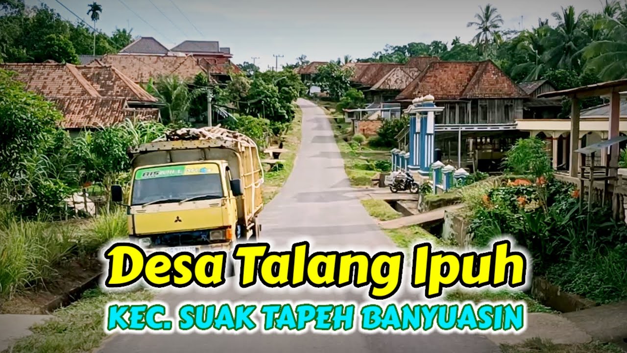 Desa Talang Ipuh kecamatan Suak Tapeh Banyuasin Sumatera Selatan - YouTube