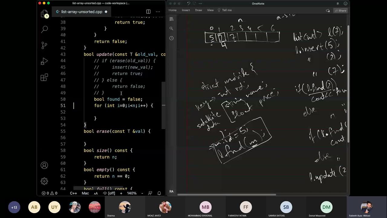 List ADT - Array Based - Unsorted - 06 Update Function - YouTube