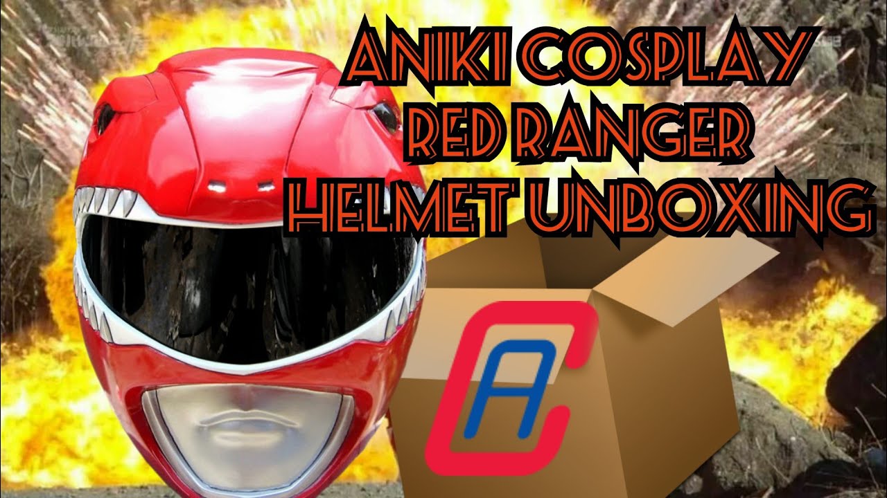 Aniki Red Ranger Helmet Unboxing - YouTube