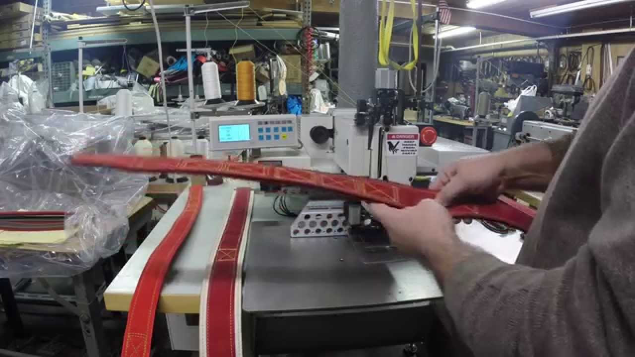 Safety harness stitching on SEWPRO PSM-3020 - YouTube