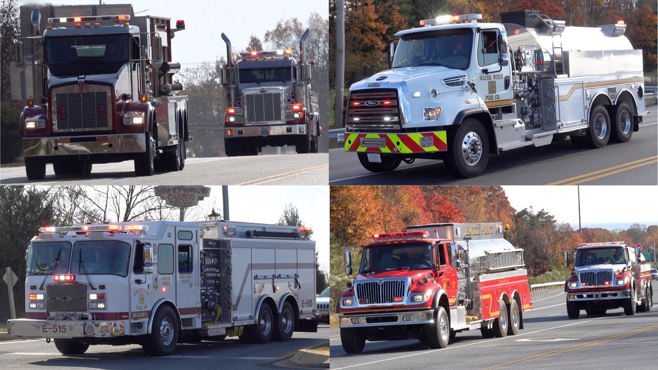 Water Witch Fire Company 2nd Alarm Building Fire Response - YouTube