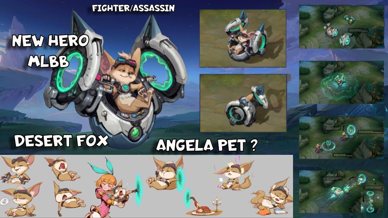 GAMEPLAY NEW HERO DESERT FOX MLBB || MOBILE LEGENDS NEW HERO - YouTube