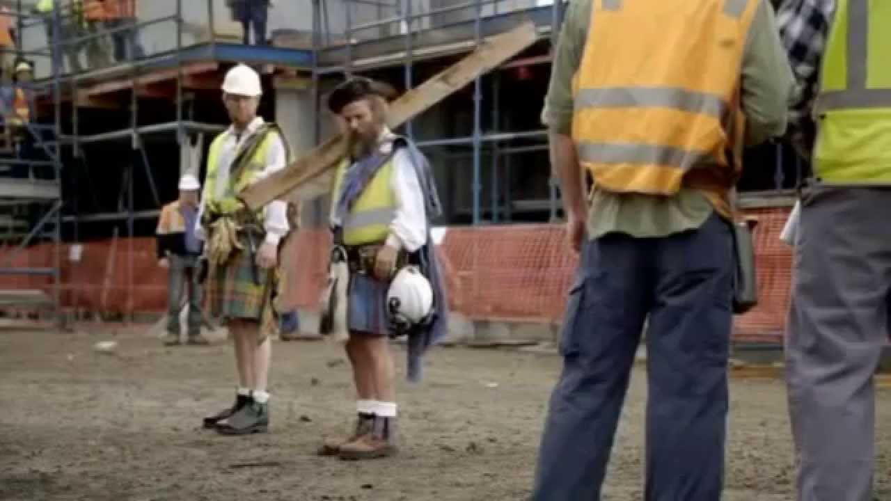 Scottish Workers On A Construction Site Lol - YouTube
