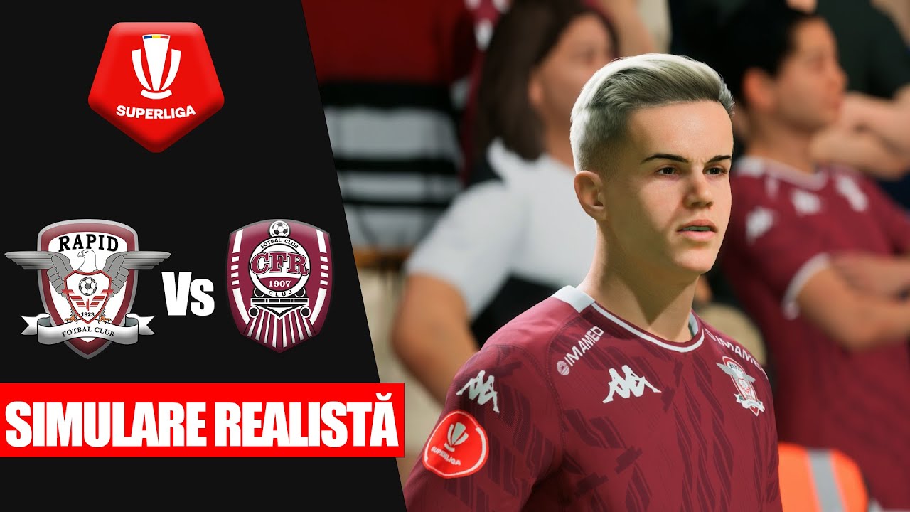 🔴Rapid Bucuresti Vs CFR Cluj🔴Superliga🔴FC 25 Simulare Realista - YouTube