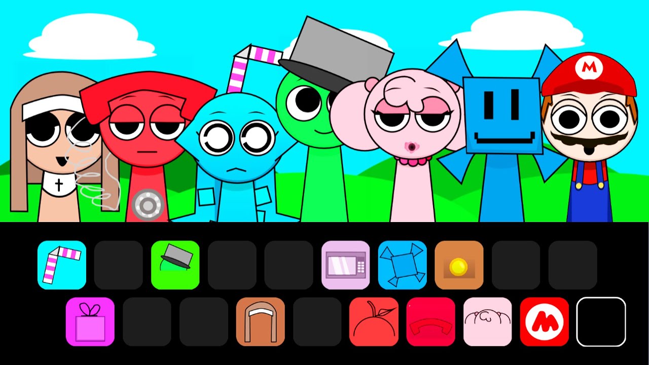 Sprunki Incredibox New Oc: Miss Telephone, Lady Microwave, Mr. Mario ...