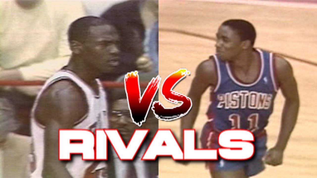 Michael Jordan vs Isiah Thomas - Rivals Meet Again! Another Physical ...