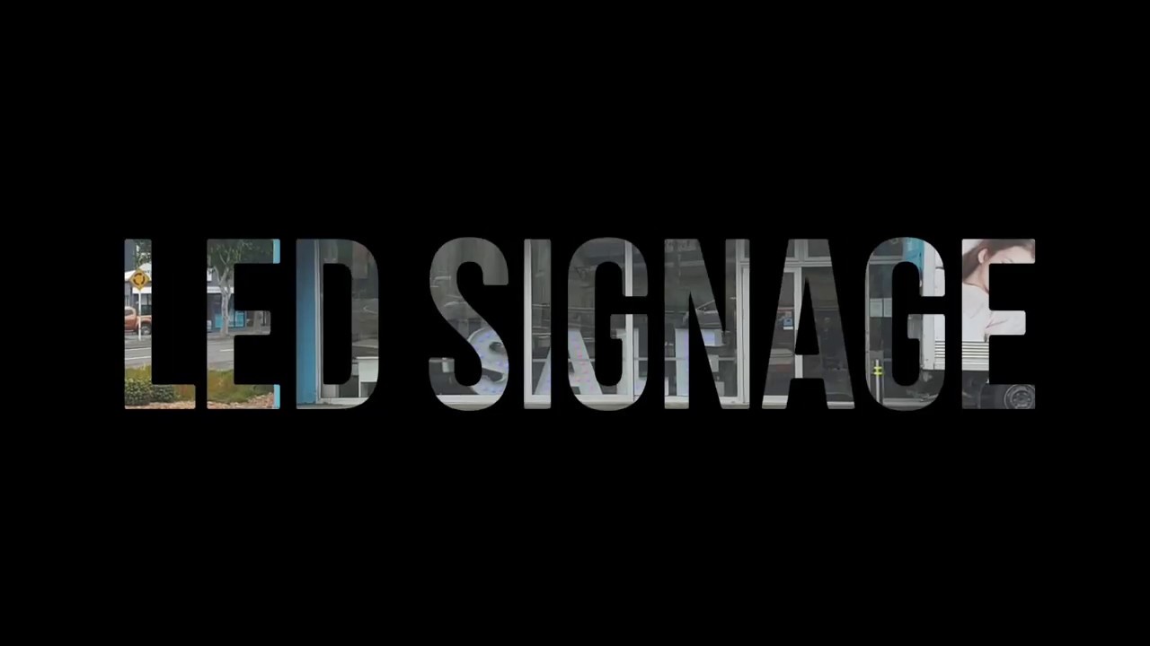 Temporary LED Signage - YouTube