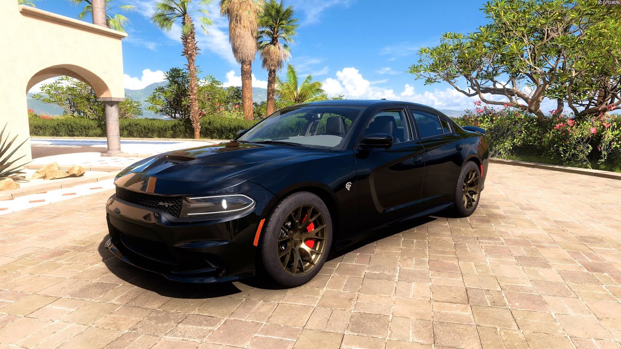 Forza Horizon 5 . Dodge Charger SRT Hellcat 2015 . Car Show Speed Jump ...