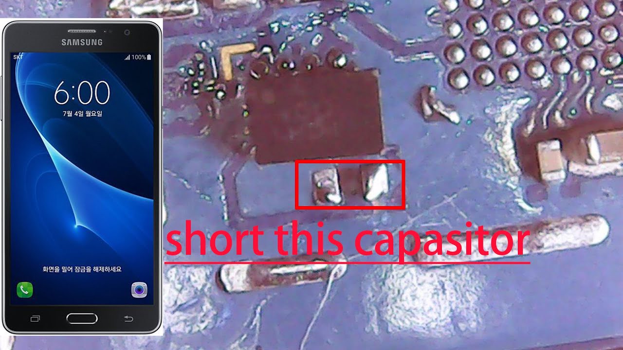 SM G600S charge short and hot wire cable usb charger - YouTube