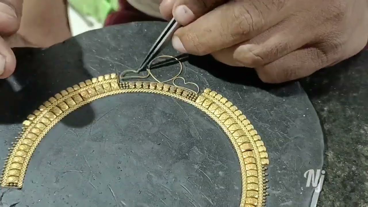 24k Gold Nacklace Making । Jewellery making।how to make Gold jewellery ...