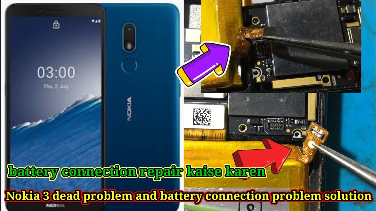 💞Nokia 3 battery connection problem and date problem solution ...