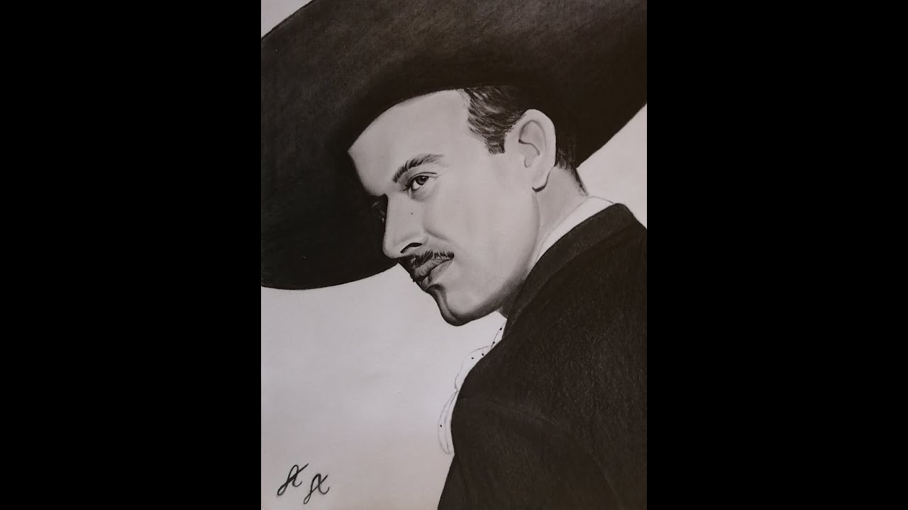 Dibujando a PEDRO INFANTE / Timelapse - YouTube