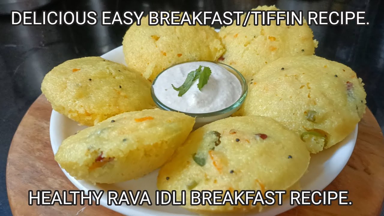 Easy breakfast/ tiffin recipe. healthy rava idli recipe. #yt #recipe # ...